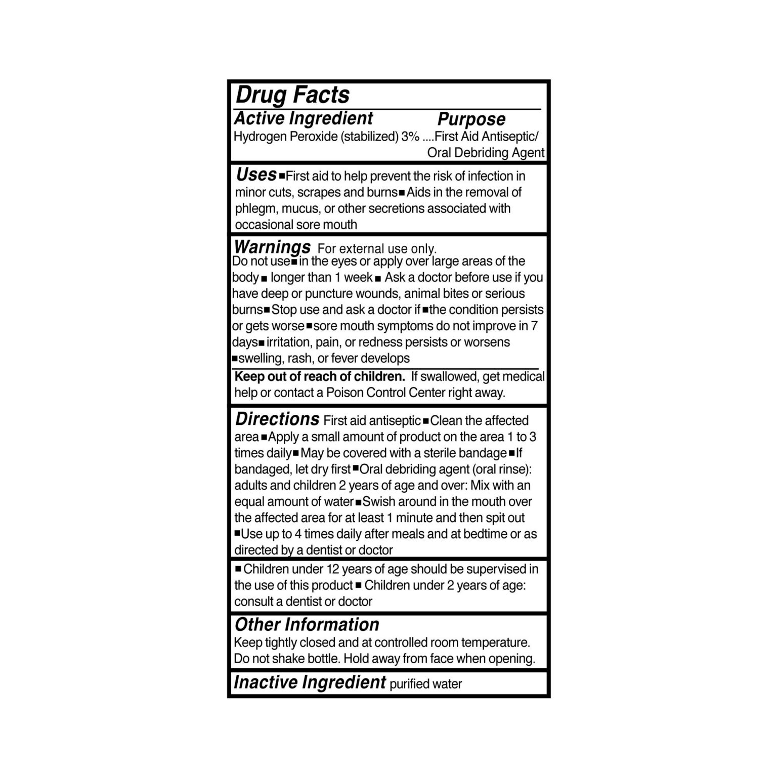 McKesson Brand Antiseptic Hydrogen Peroxide Topical Liquid 16 oz ...